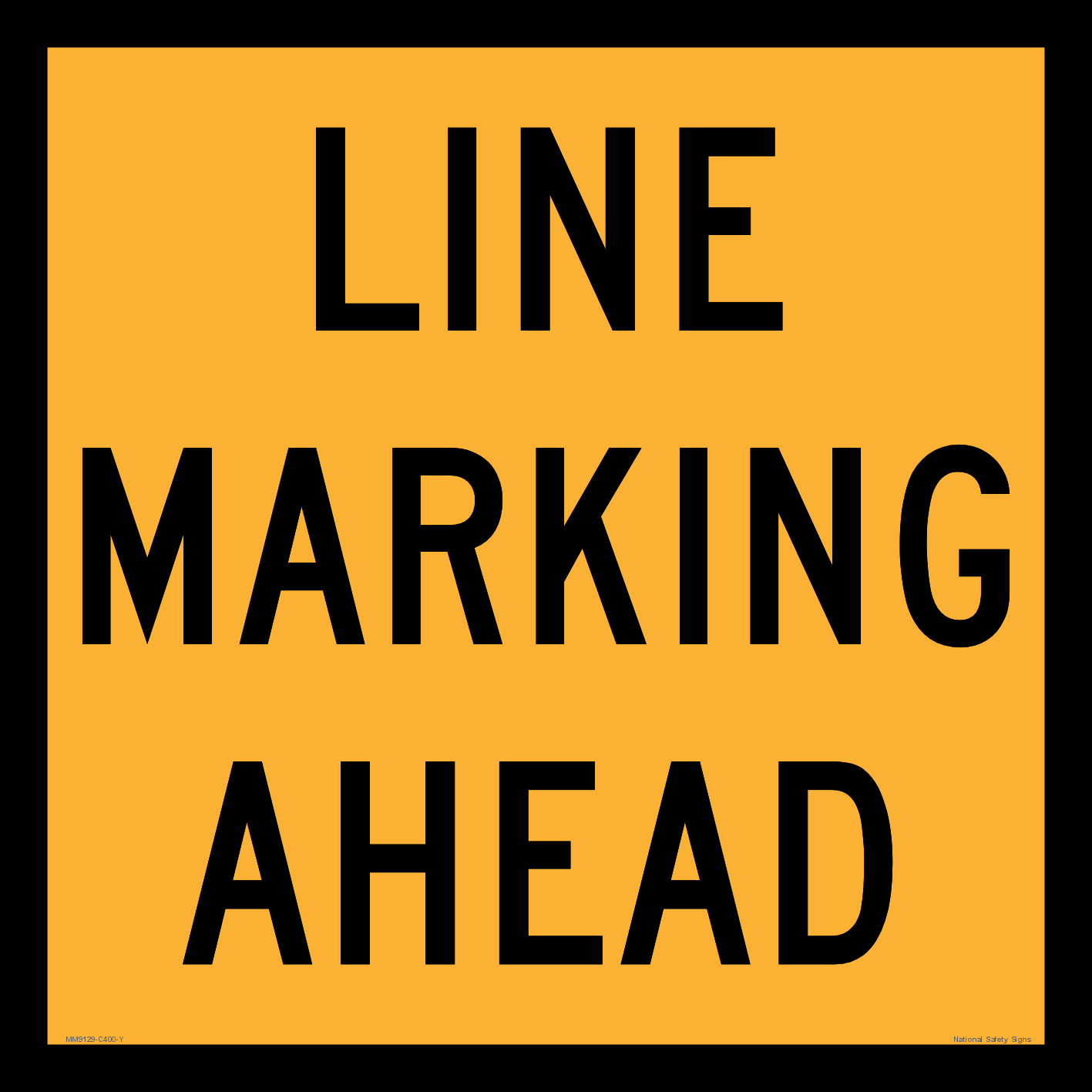 Multi Message Line Marking Ahead Sign - Roadwork Signs online