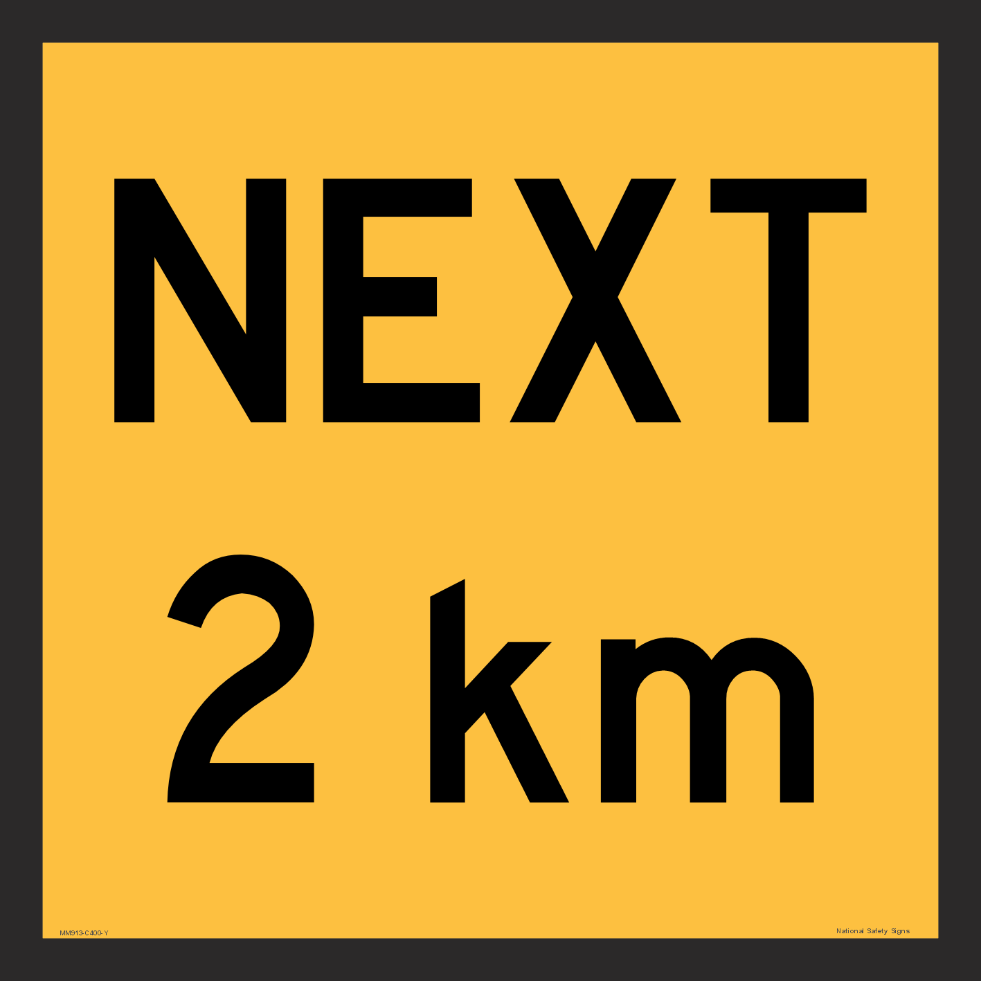 Multi Message Next 2KM Sign - Roadwork Signs online Multi Message Next 2KM Sign - Roadwork Signs online
