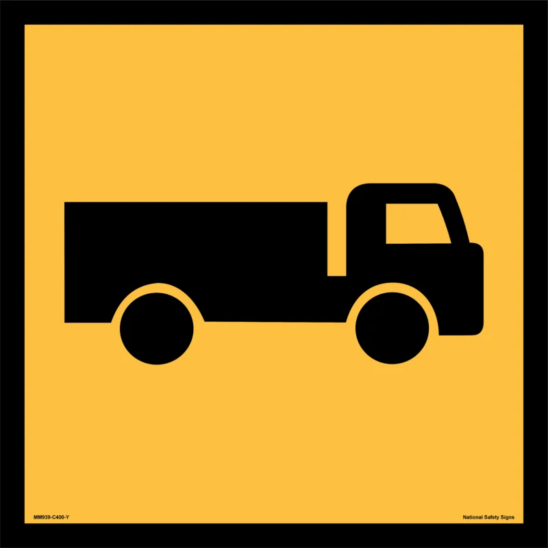 Multi Message Symbolic Truck sign - National Traffic Signs