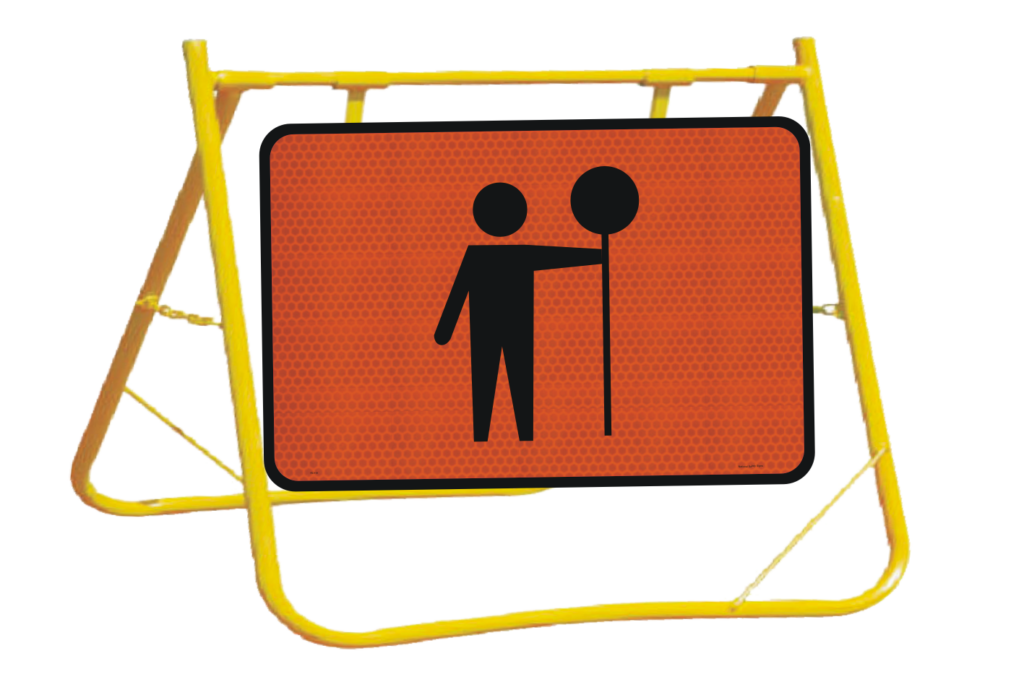 Slippery Surface sign with stand - National Traffic Signs
